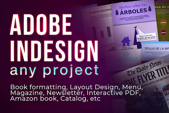 Do any adobe indesign project as a designer by Expertvetted | Fiverr