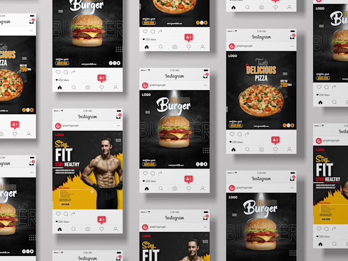 Create a professional and good looking social media poster, ad poster ...