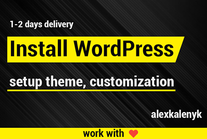 Installing and configuring wordpress plugins and themes by Alexkalenyk ... Installing and configuring wordpress plugins and themes by Alexkalenyk ...