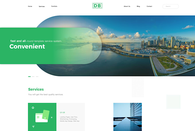 Design modern responsive website ui ux design by Dlb6666 | Fiverr