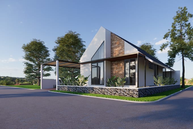 Make modeling, realistic 3d rendering for your exterior and interior design by Dasatektona | Fiverr