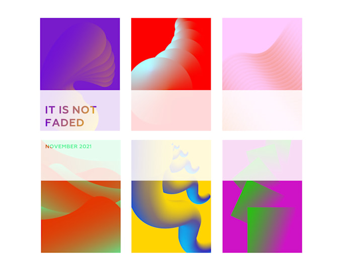 Design a minimalistic color poster for you by Idaisoma | Fiverr