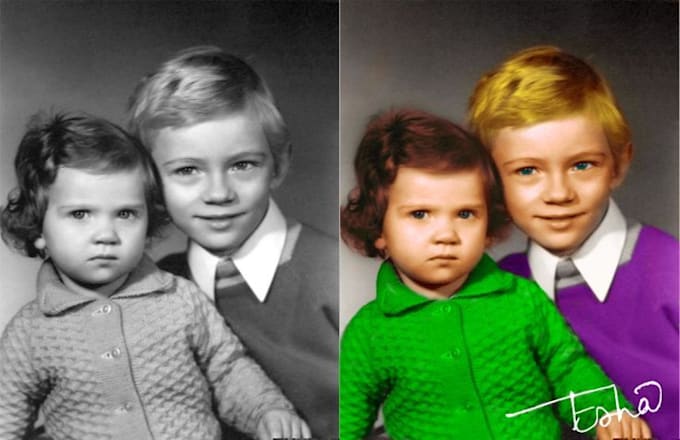 Colorize and restore your old photo by Sharmaji299 | Fiverr