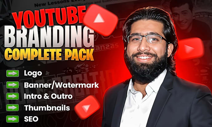Design a logo and branding for youtube by Ikrammalkani | Fiverr