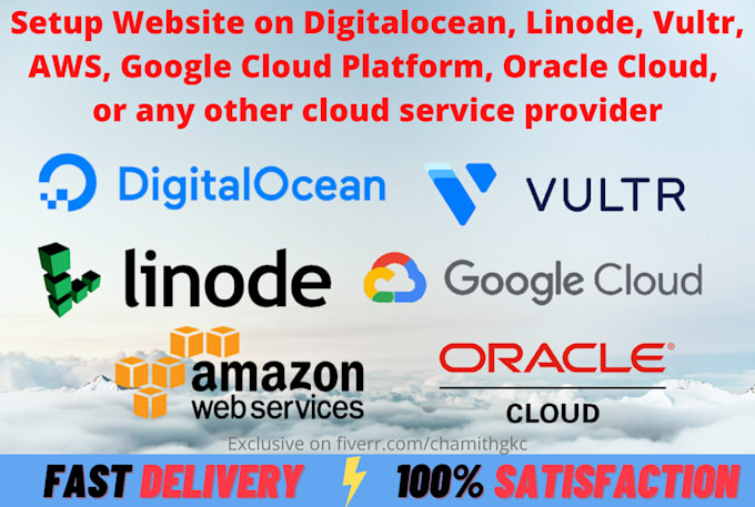 Configura il tuo sito web su digitalocean, linode, vultr, aws, gcp