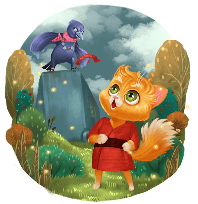 Draw bright childrens book illustration by Pumpkin_art | Fiverr