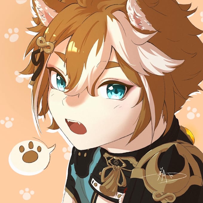 Draw an anime styled headshot profile picture by Shuoyue | Fiverr