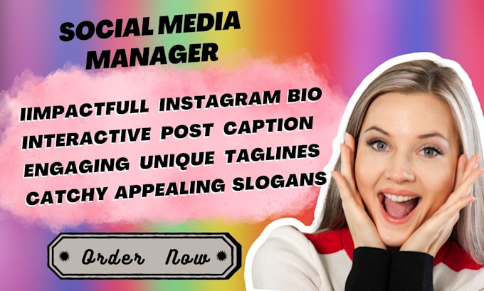 Write instagram bio, captions, headlines, catchy slogans, taglines by ...