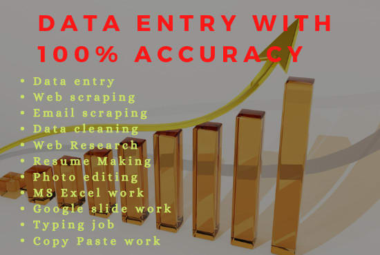 Do data entry, web scraping, resume, photo edit by The_shivanshu | Fiverr