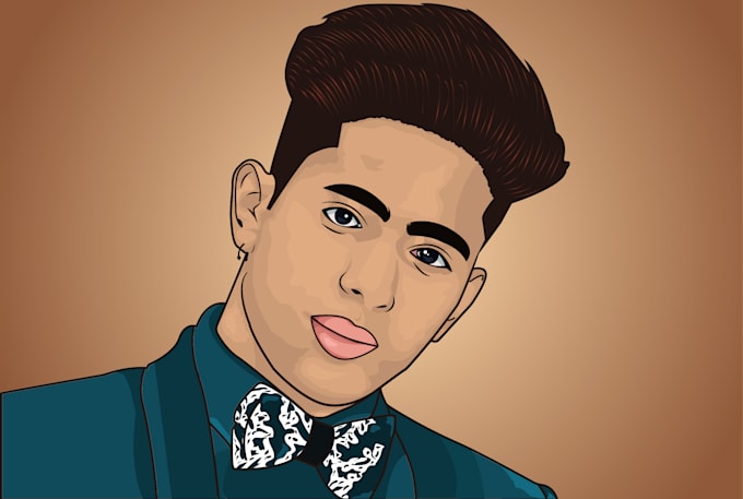 Create simple cartoon portrait by Farisahmad858 | Fiverr