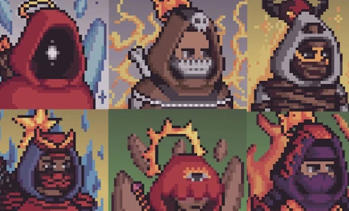 Custom pixel art nft traits and character assets by Bangjul_returns ...