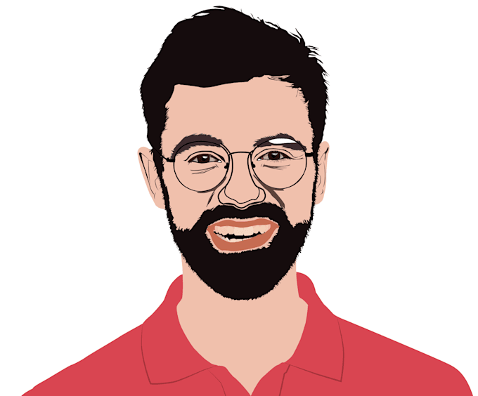 Draw vector portrait from image asap by Rayhan_rony_ | Fiverr