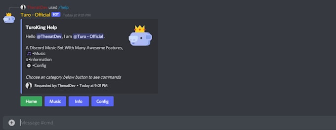 Create modern discord custom bots by Davidthenat | Fiverr