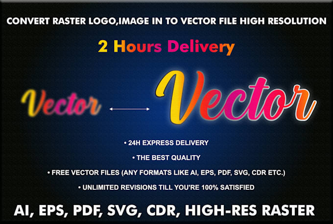 Do vector tracing recreate logo, vectorize, trace image by Rabeeya7 | Fiverr