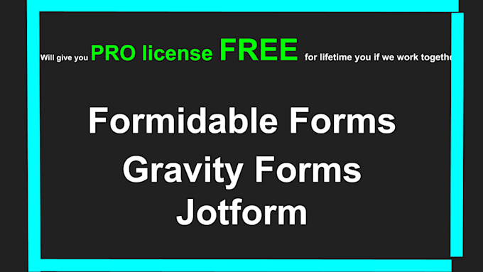 Create formidable forms gravity forms jotfrom by Raitanvirnasir | Fiverr Create formidable forms gravity forms jotfrom by Raitanvirnasir | Fiverr