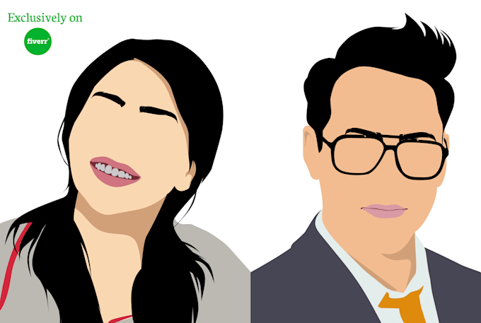 Draw minimalistic vector art portrait from your photo by As_designs ...