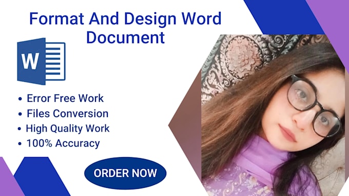 Create edit, format and design microsoft word document by Rabiaag1198 ...