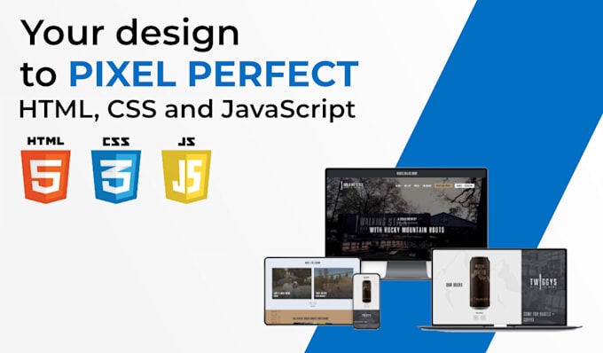 Convert your designs into pixel perfect html css and js by Rogojanraul ...