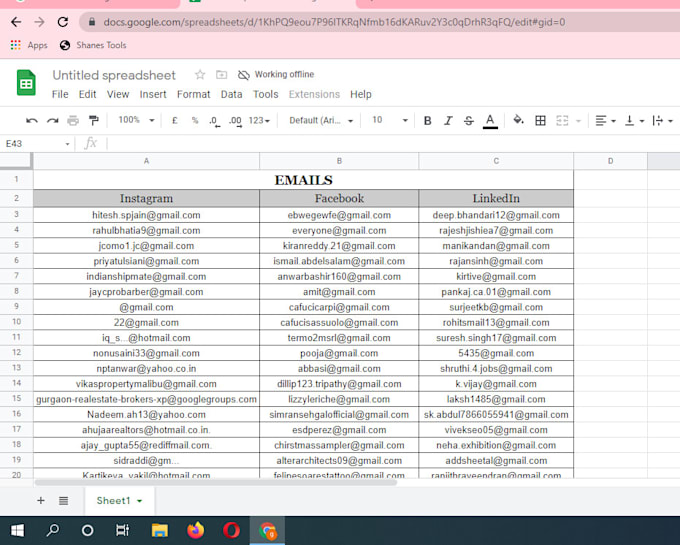 Scrape active targeted emails from any social media platform by Gbfbgf ...
