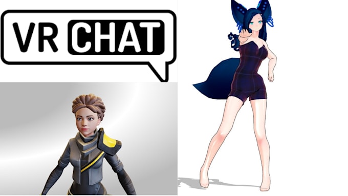 Do perfect 3d vrchat,character design,vtuber and vrchat by Fab_tech ...