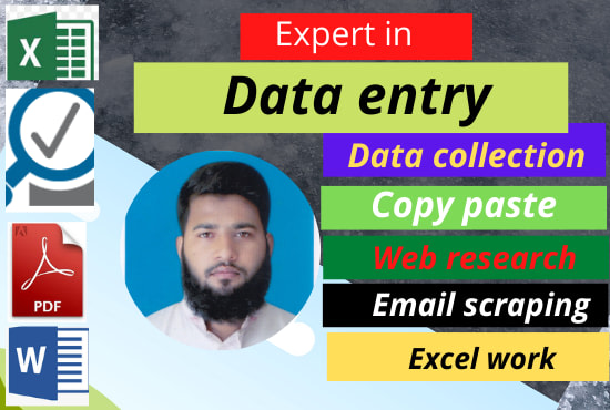 Do data entry,web research and data collection by Ibrahim525 | Fiverr