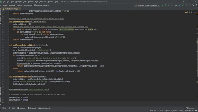 Build a web crawler or scraper in python by Burlington90 | Fiverr