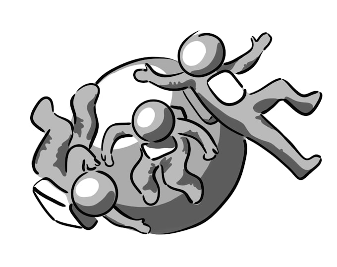 Draw various action body emoticons by Markuswithink | Fiverr