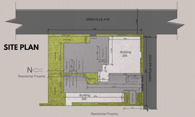 Draw property plot plan, site plan for permit by Samar_awan | Fiverr