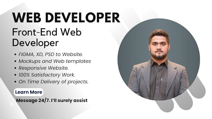 Build responsive custom pages with html, css, bootstrap, js by ...