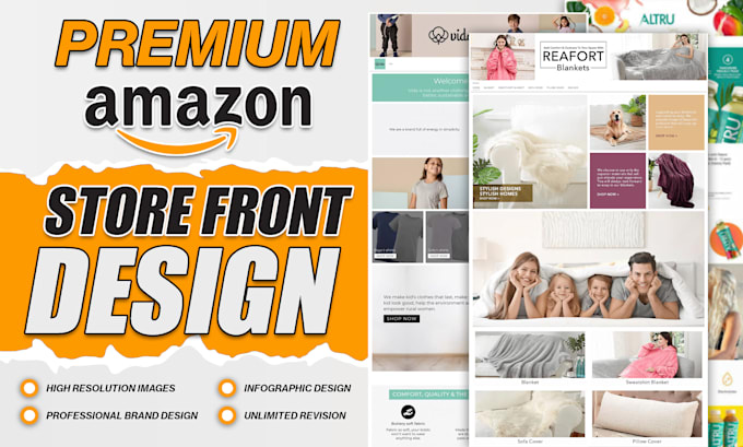 Create outstanding amazon storefront design for amazon brand store by ...