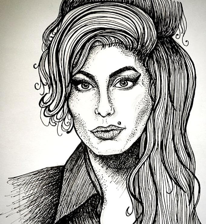 Draw a realistic pen and ink illustration by Ginabob | Fiverr