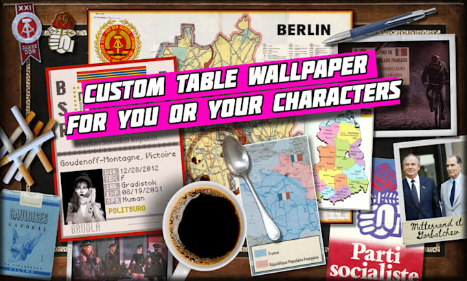 Create a custom table background wallpaper for you or your characters ...