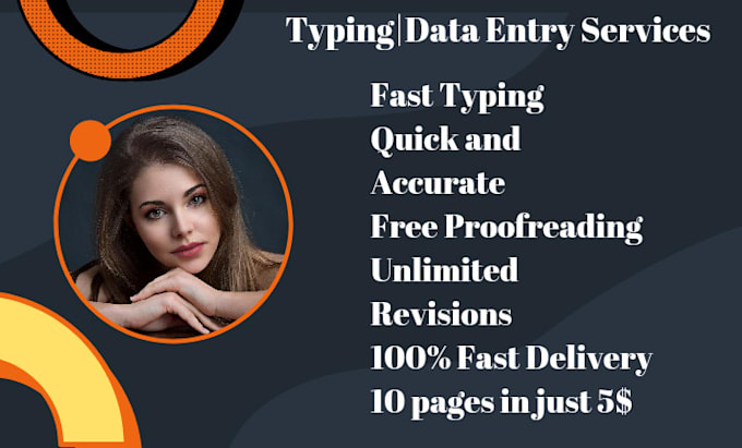 Professional typing services fast and accurate by Humeraparvee77 | Fiverr