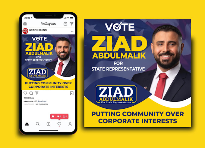 Design winning political election campaign social media post ads flyer ...