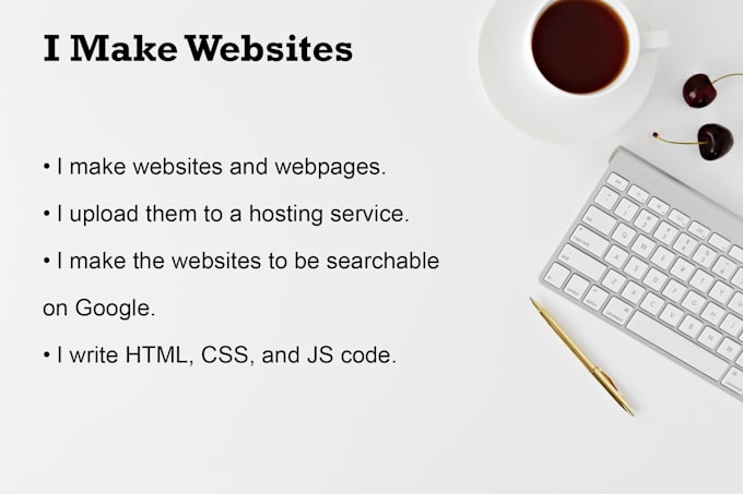 Develop websites using html, css and js by Eduardol11 | Fiverr