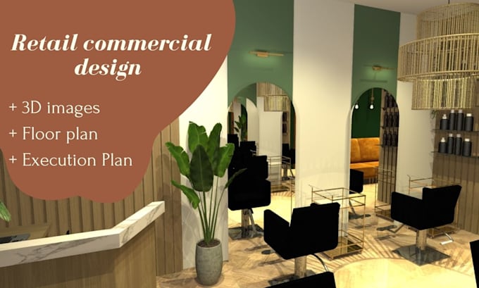 Create the interior design for your commercial retail store by ...