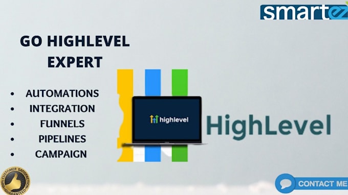 Setup go high level salesfunnel, gohighlevel landing page by Smartez1 ...