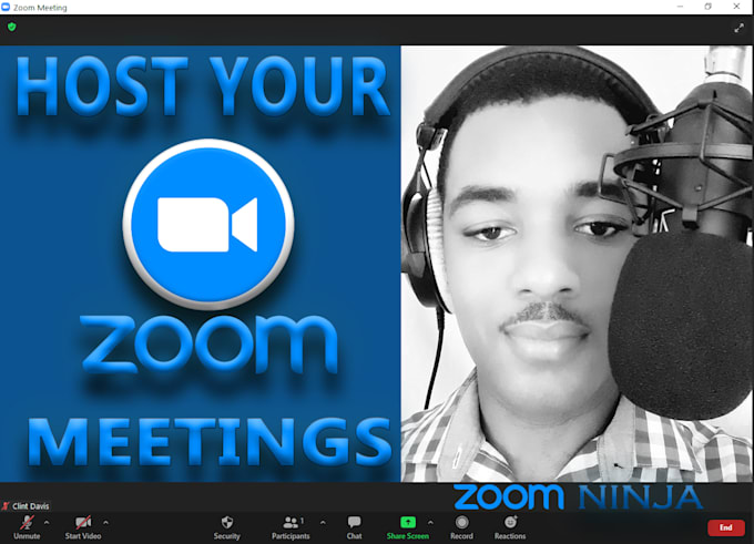 Be your zoom host or cohost moderator or support by Clintd7 | Fiverr