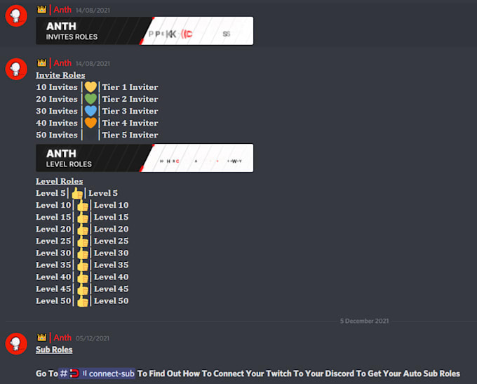 Setup a discord server with custom roles and custom channels by Ukanth ...