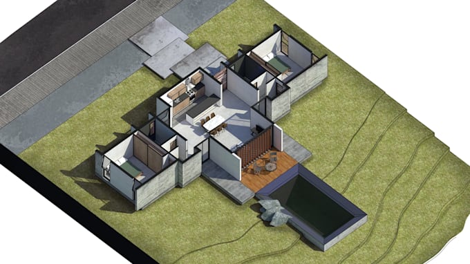 Create expressive architecture illustrations by Gerardoxdiaz | Fiverr