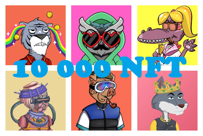 Draw your 10,000 nft collection by Kuzey922 | Fiverr