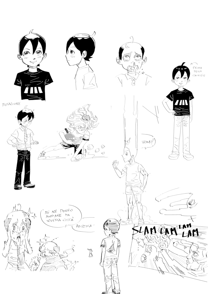 Draw your character design by Scottpluas | Fiverr