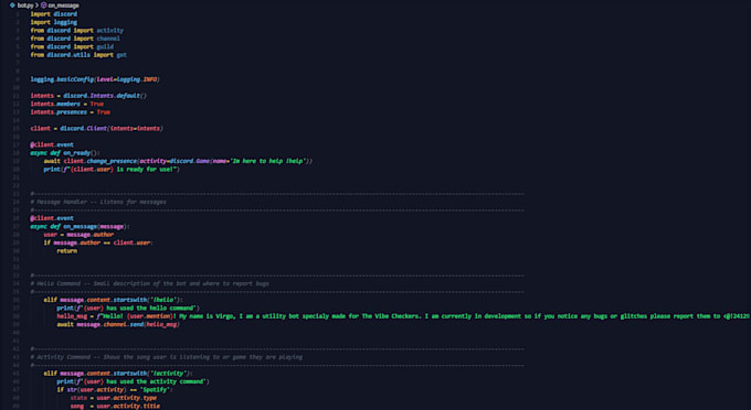 Build your discord bot by Wardunc1 | Fiverr