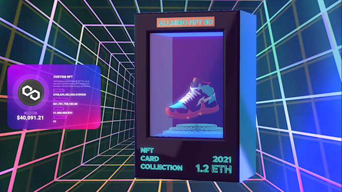 Custom 3d nft animation unique web3 visuals for crypto projects by ...