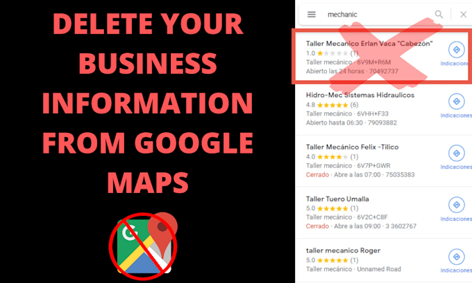 Delete your gmb profile from maps by Marianaribera | Fiverr