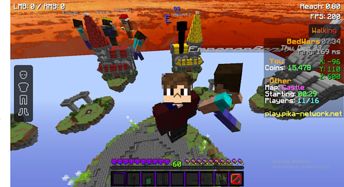 Make you a pro bedwars player in minecraft by Safwangaming120 | Fiverr