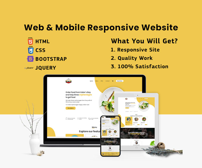 Develop a responsive html css bootstrap website by Alvy_khan | Fiverr