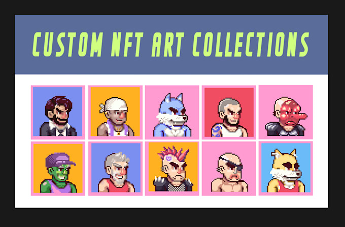 Create custom nft pixelart collection by Manus_304 | Fiverr