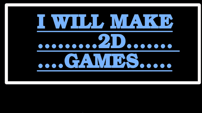 Make 2d games with python pygame by Emteyaz_ali | Fiverr