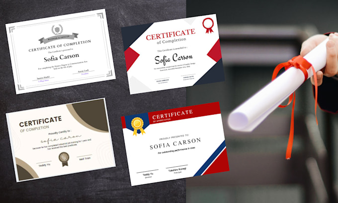 Create professional diploma, custom certificate designs by ...